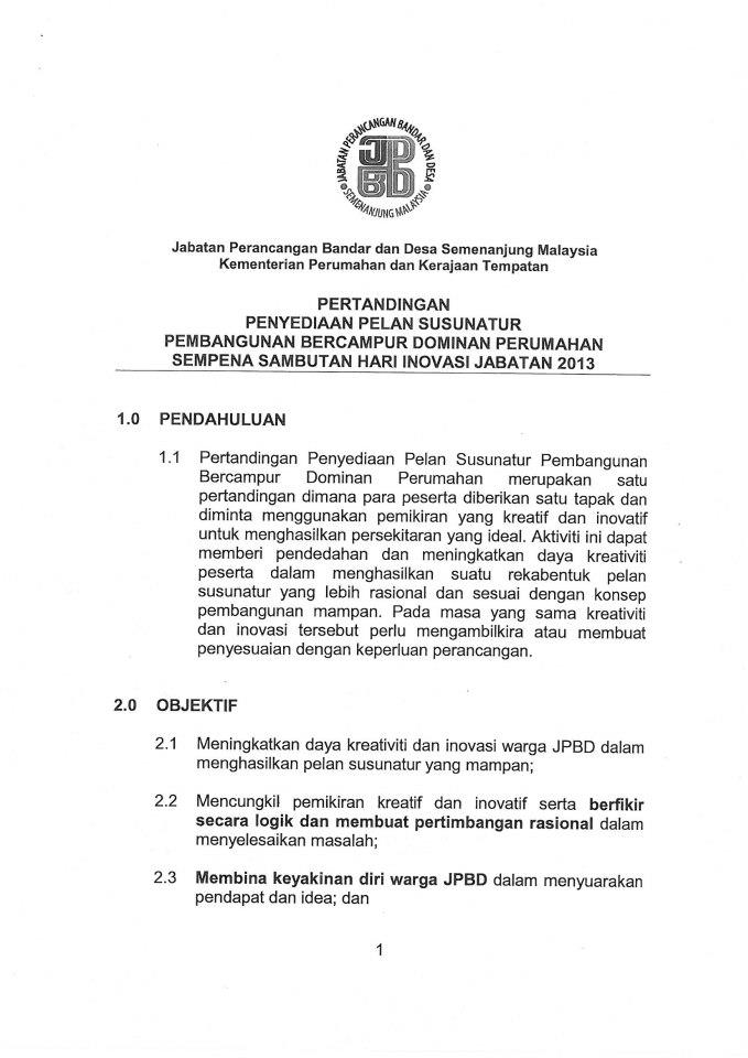 PERTANDINGAN REKACIPTA LOGO TEMA HARI INOVASI JPBD 2013 | Portal Rasmi ...