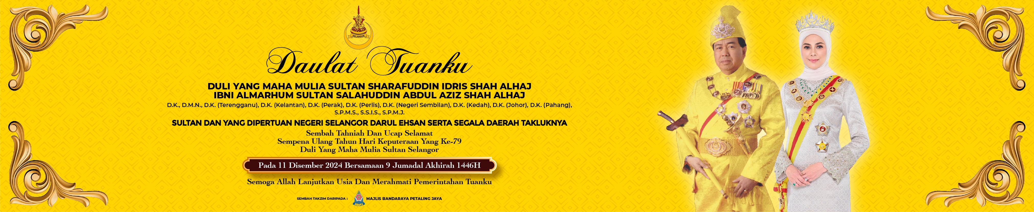 Banner Ulang Tahun Sultan Selangor | Portal Rasmi Majlis Bandaraya ...