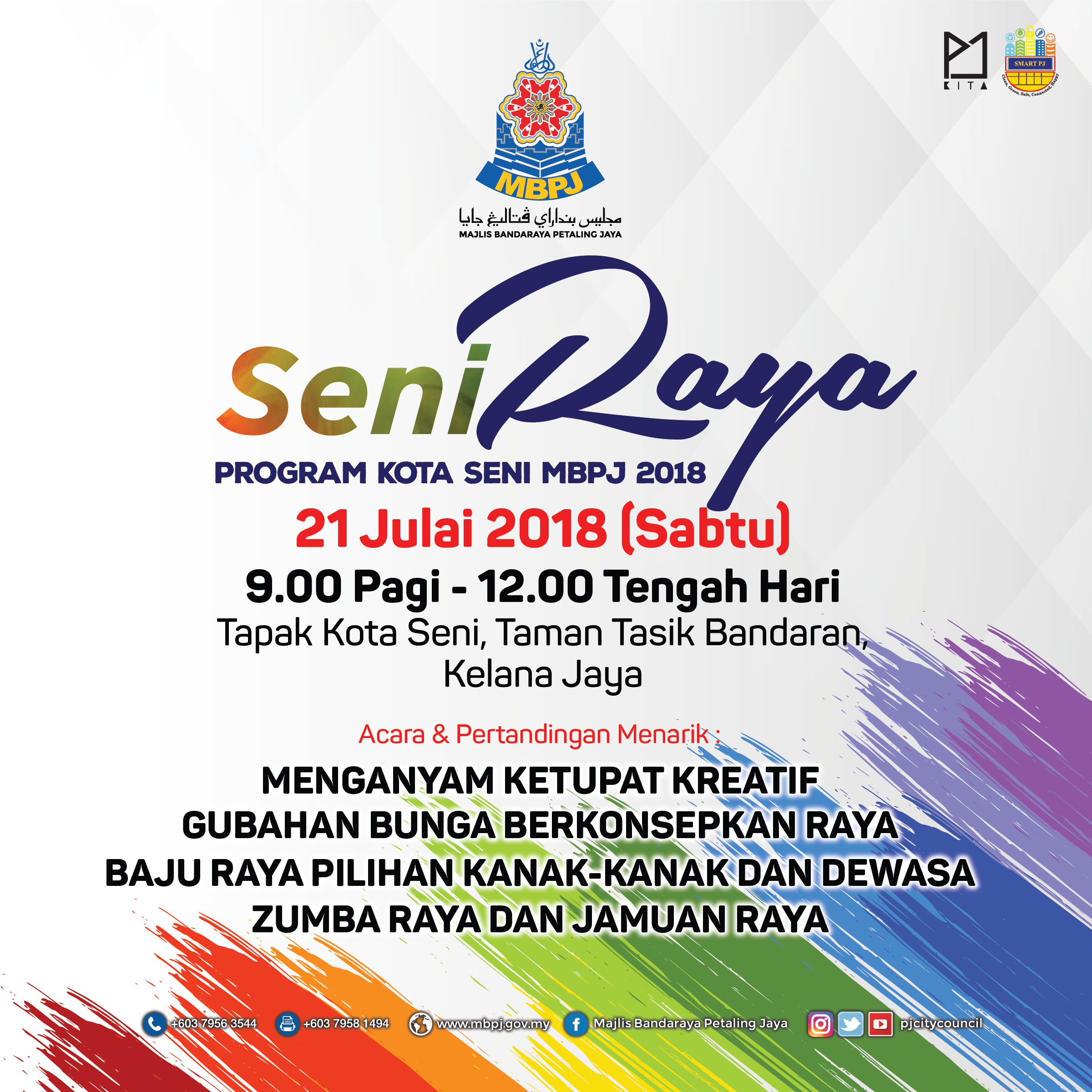 Seni Raya Program Kota Seni MBPJ 2018 | Portal Rasmi Majlis Bandaraya ...