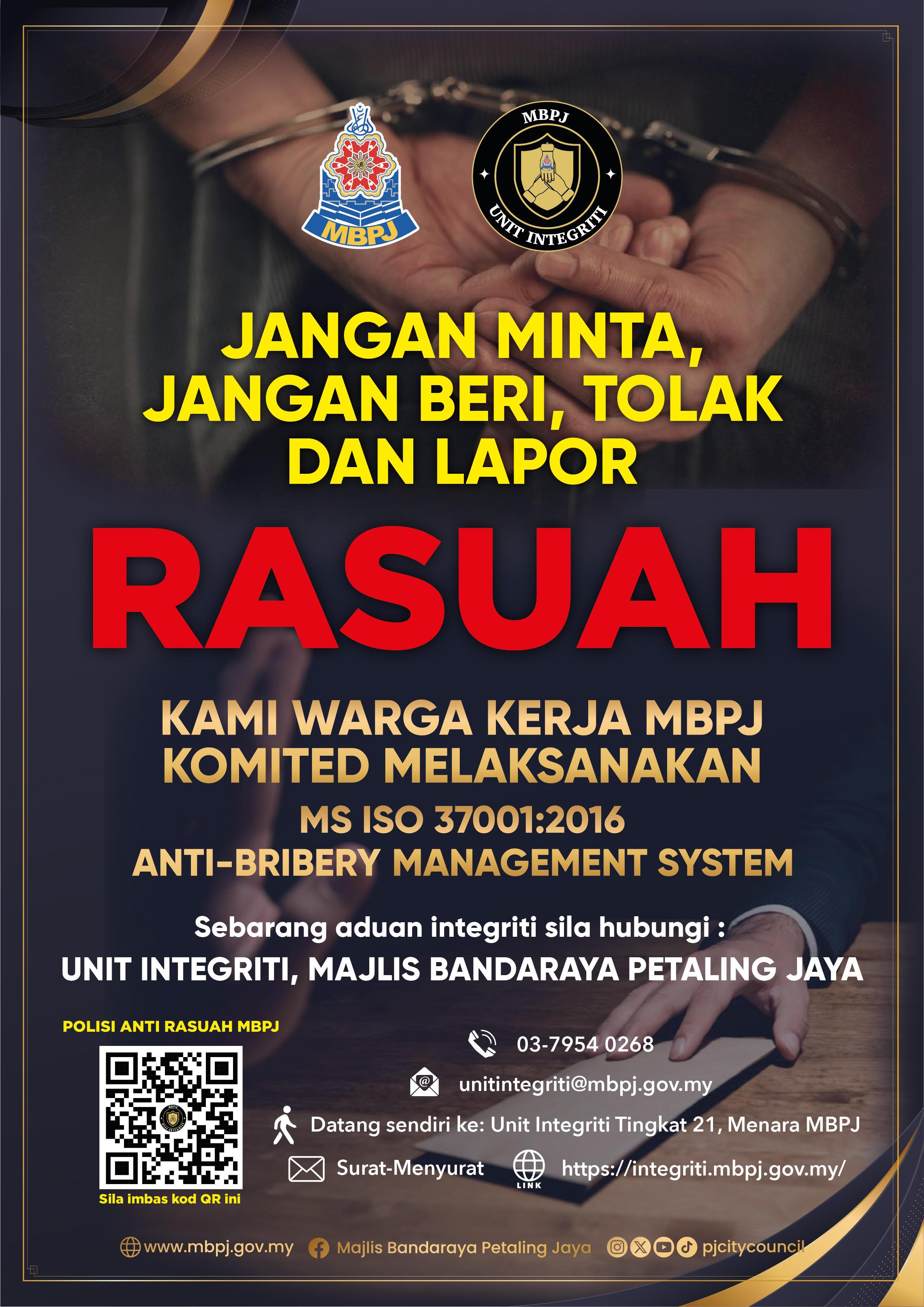 HEBAHAN INTEGRITI | Portal Rasmi Majlis Bandaraya Petaling Jaya (MBPJ)