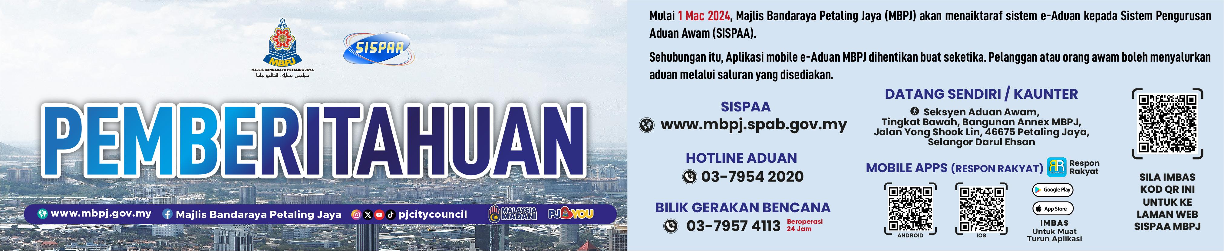 Portal Rasmi Majlis Bandaraya Petaling Jaya (MBPJ)